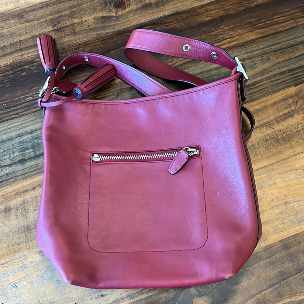 Coach Legacy Leather Duffle, Berry Maroon Red Convert… - Gem